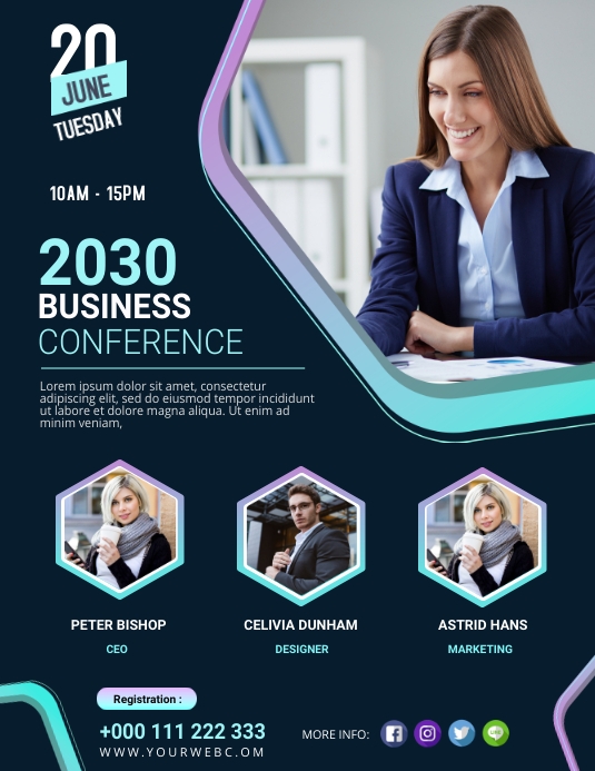 Conference Flyer Template | PosterMyWall