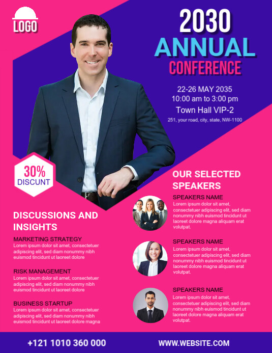 Conference Flyer Template | PosterMyWall