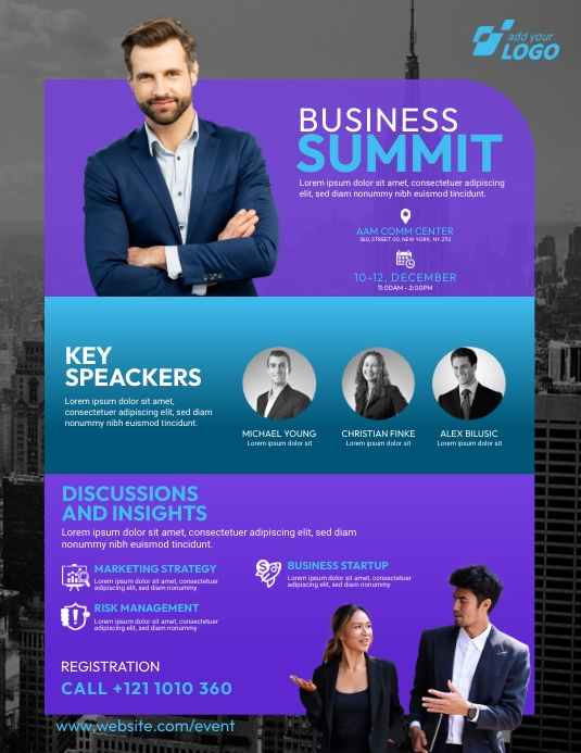 Copy of Conference Flyer Template | PosterMyWall