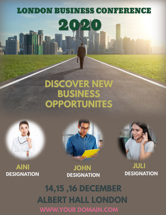 Copy of Conference Flyer Template | PosterMyWall