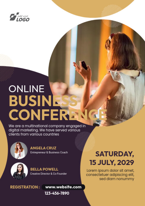 Copy of Conference Flyer Template | PosterMyWall