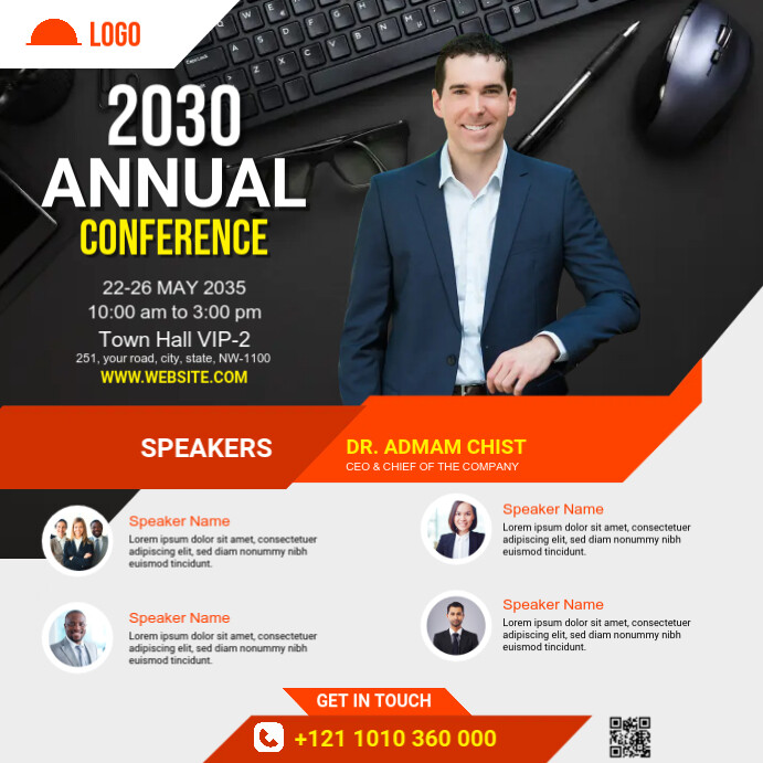 Conference Instagram Post Template | PosterMyWall