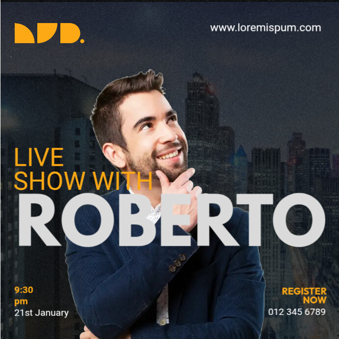 Conference Live Show ADS Template | PosterMyWall