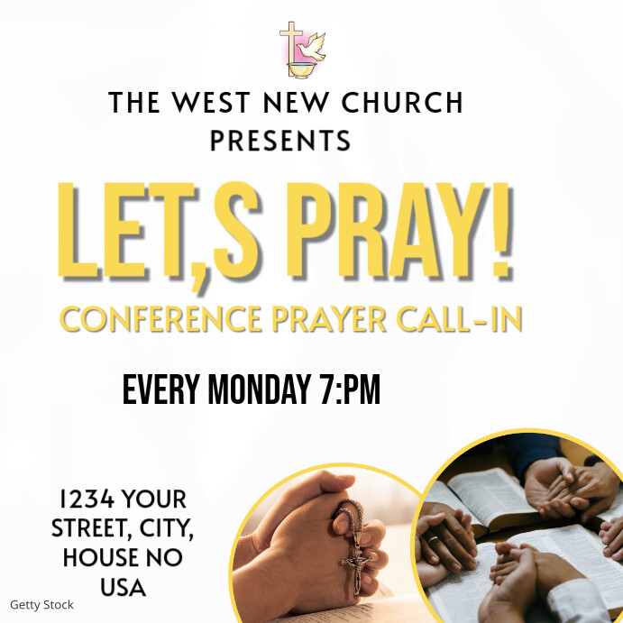 Copy of CONFERENCE PRAYER | PosterMyWall