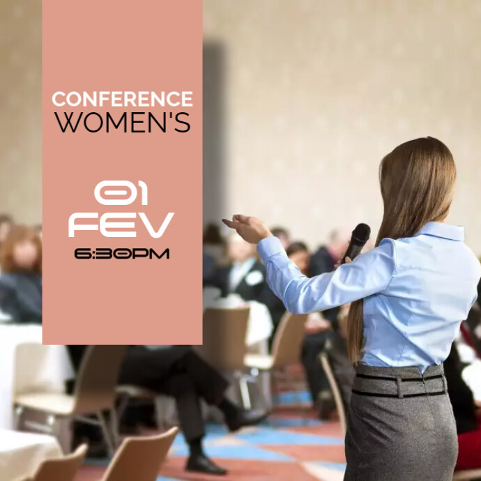 Conference women'S Template | PosterMyWall