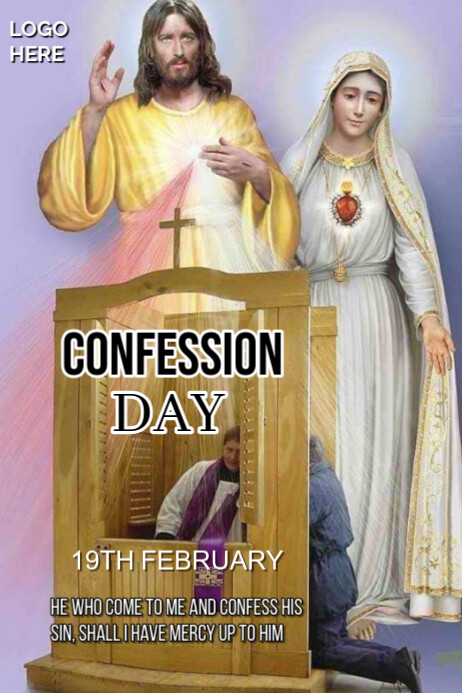 Copy of Confession Day Poster | PosterMyWall