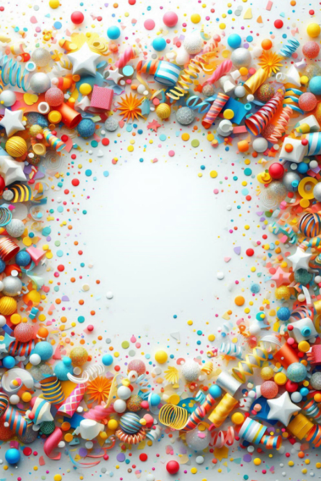 confetti poster background | confetti poster template | PosterMyWall