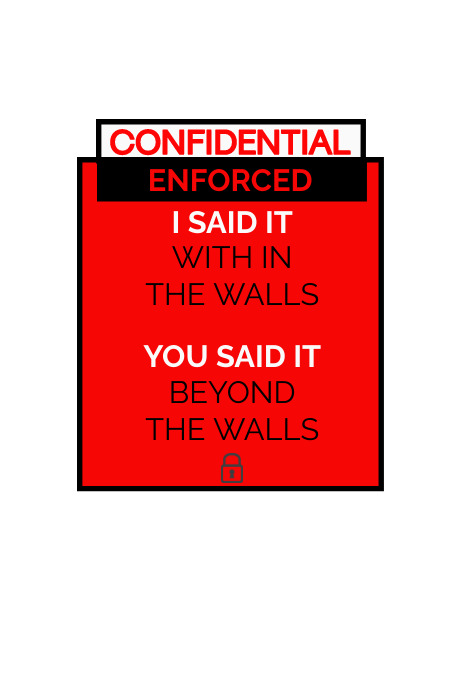 Confidential Enforced Template | PosterMyWall