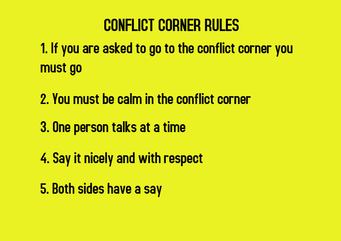 Conflict corner rules Template | PosterMyWall Conflict corner rules Template | PosterMyWall