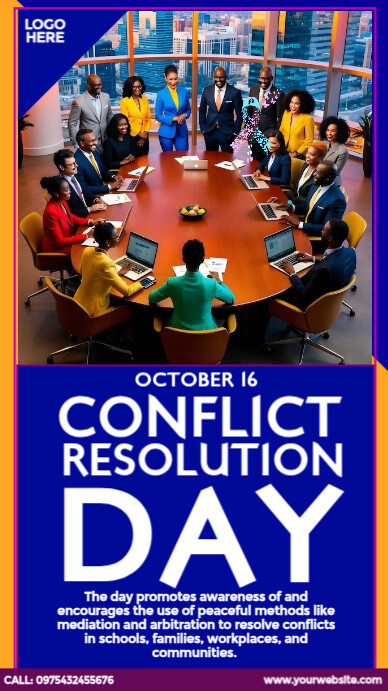 Copy of Conflict Resolution Day Design | PosterMyWall