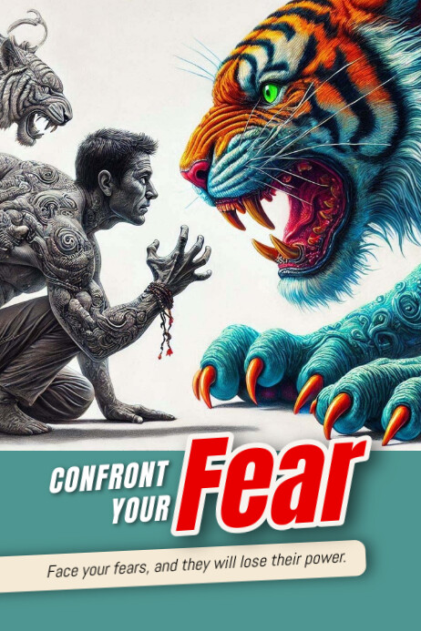 Copy of Confront your fear | PosterMyWall