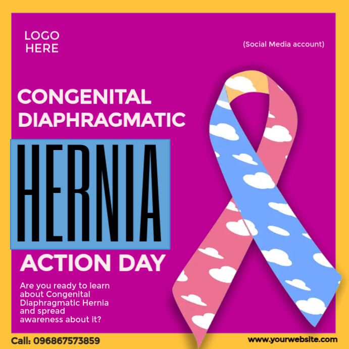 congenital diaphragmatic hernia action day Template | PosterMyWall