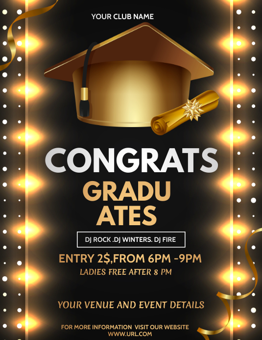 Congrats graduates Template | PosterMyWall