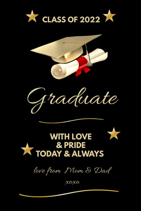 CONGRATS Graduation Template | PosterMyWall