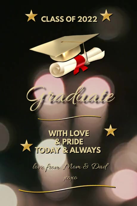 CONGRATS Graduation Template | PosterMyWall