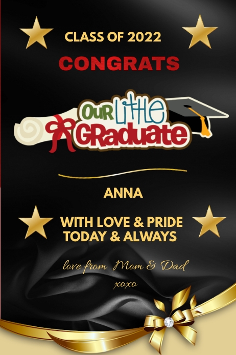 CONGRATS Our Little Graduate Template | PosterMyWall