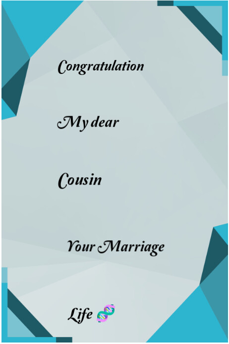 Congratulat my dear cousin Template | PosterMyWall