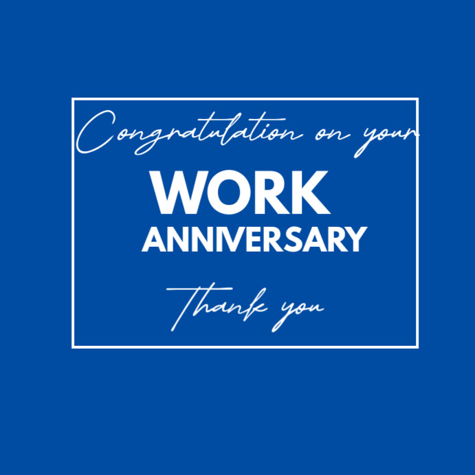 Plantilla de Congratulation on your work anniversary | PosterMyWall
