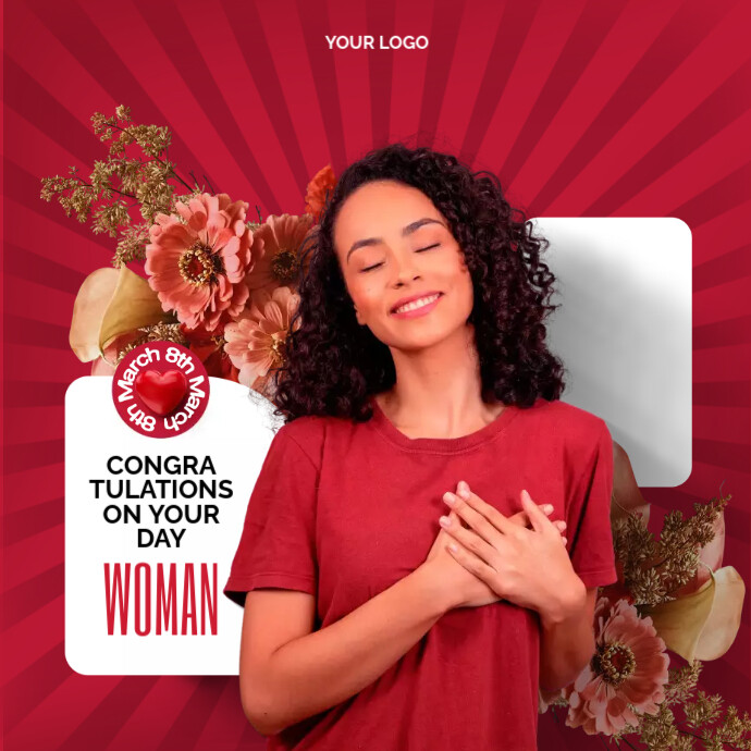Congratulation women's day Template | PosterMyWall
