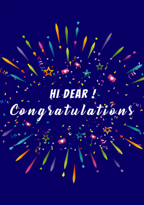 Plantilla de Congratulations (flyers) | PosterMyWall