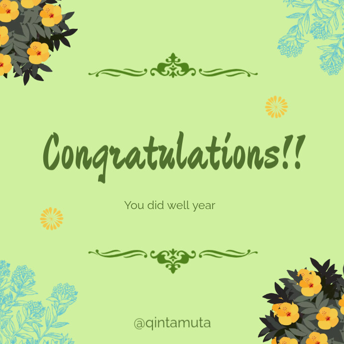 congratulations card Template | PosterMyWall