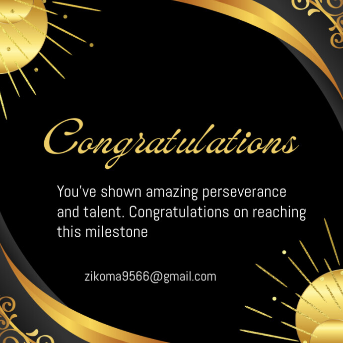 Copy of Congratulations | PosterMyWall