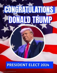 Congratulations Donald Trump Template | PosterMyWall