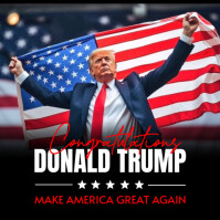 Donald Trump Congratulations Post Template | PosterMyWall
