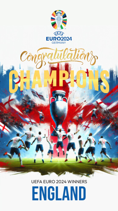 Copy of Congratulations England | PosterMyWall
