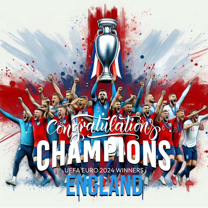 Congratulations England Instagram Post เทมเพลต | PosterMyWall