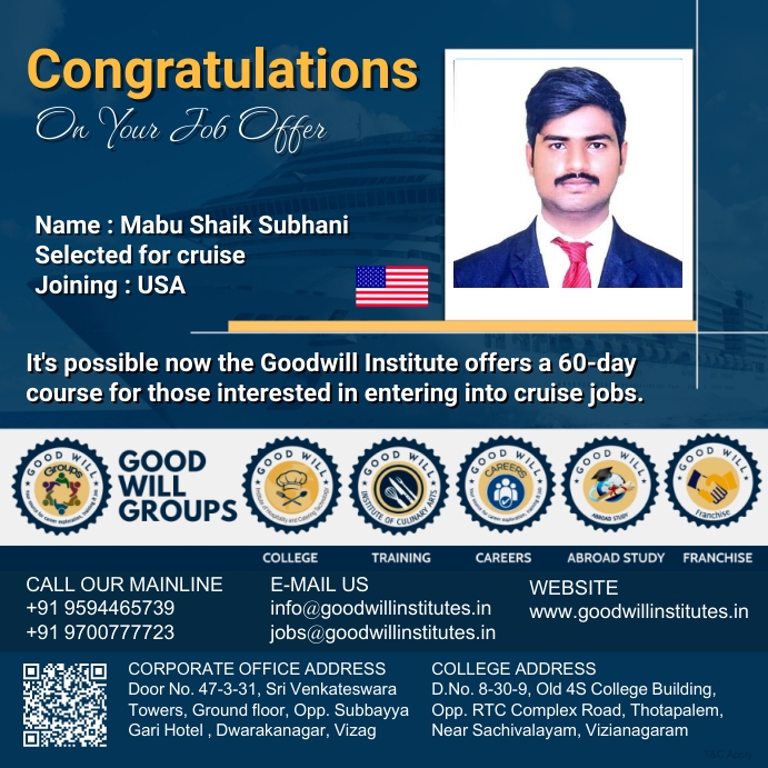 Congratulations for the new job offer Template | PosterMyWall