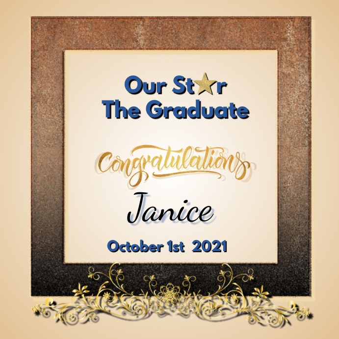 Copy of Congratulations Graduate | PosterMyWall