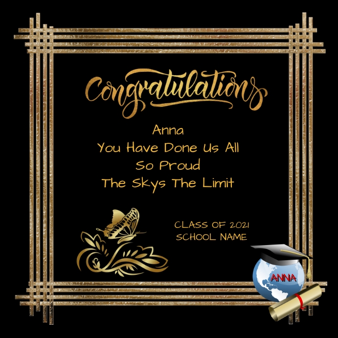 Copy of Congratulations Graduate | PosterMyWall