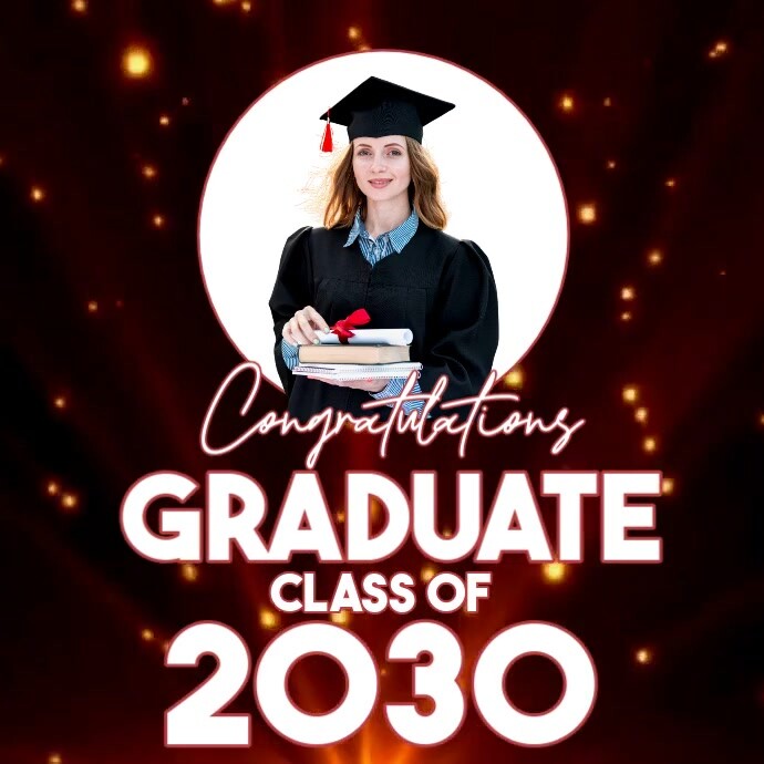 Congratulations Graduate Square (1:1) Template | PosterMyWall