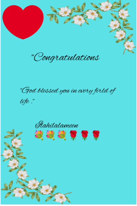 Congratulations Instagram post Templat | PosterMyWall
