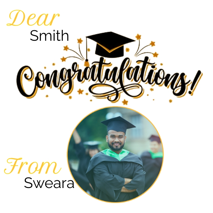 Plantilla de congratulations logo graduate congratulation | PosterMyWall