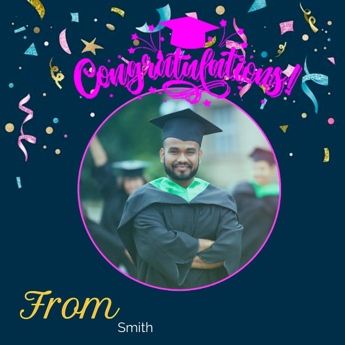 congratulations logo graduate congratulation Template | PosterMyWall