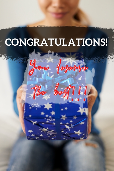 Congratulations message design Template | PosterMyWall