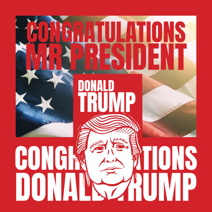 Plantilla de Congratulations Mr. President | PosterMyWall