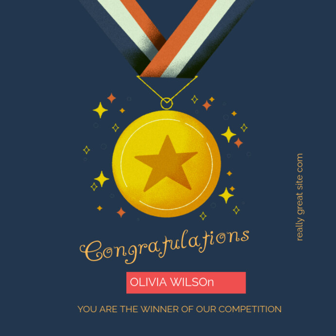 Plantilla de Congratulations of competition | PosterMyWall