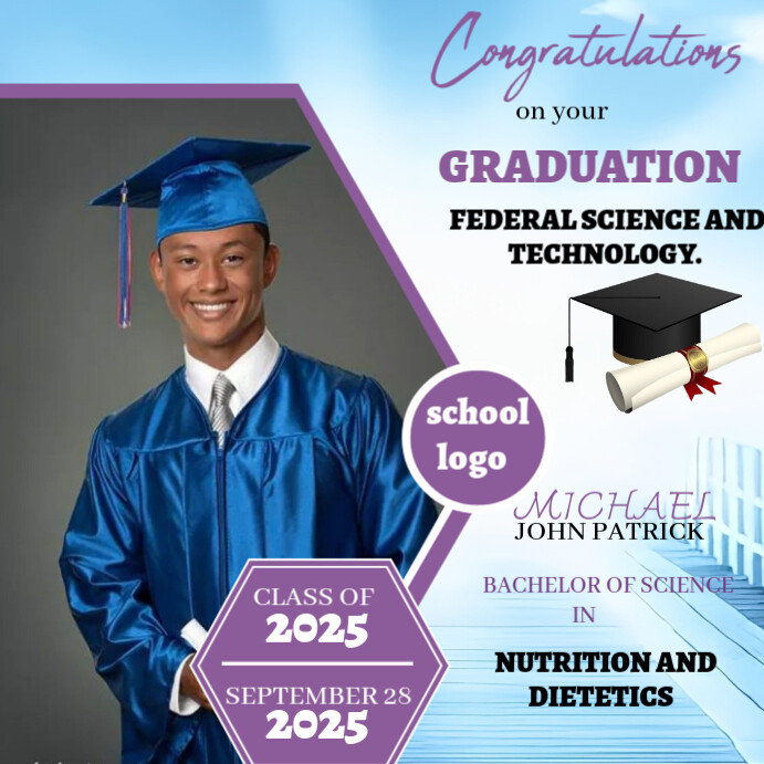 Congratulations on your graduation party flyer Template | PosterMyWall