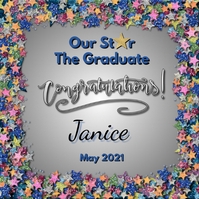 Congratulations Our Star Template | PosterMyWall