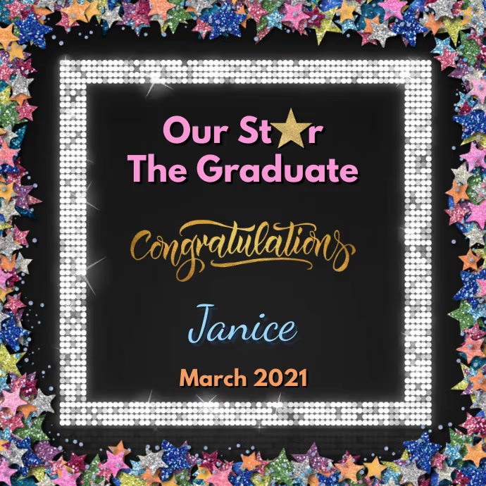 Congratulations Our Star Template | PosterMyWall