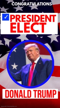 Trump Instagram Story Template | PosterMyWall