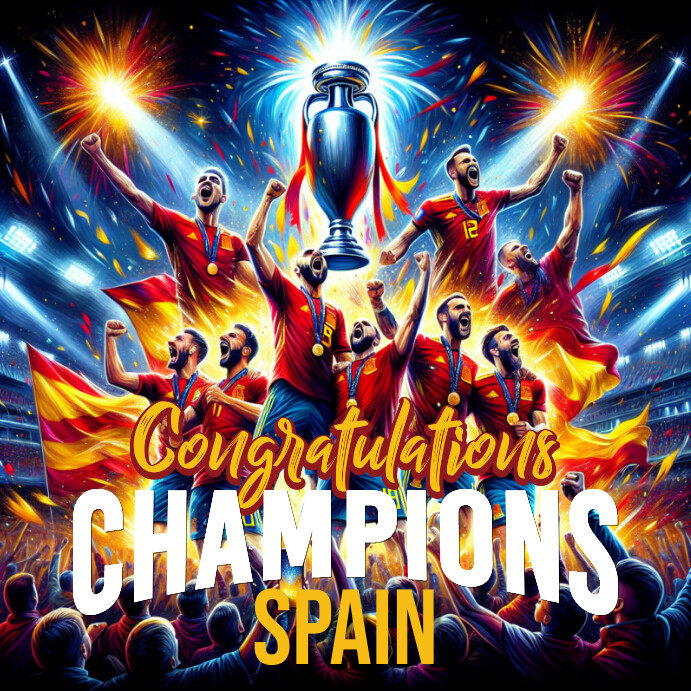 Copy of Congratulations Spain | PosterMyWall