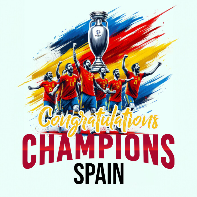 Plantilla de Congratulations Spain | PosterMyWall