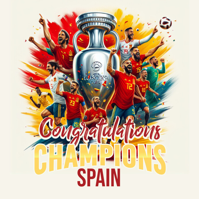 Copy of congratulations spain | PosterMyWall