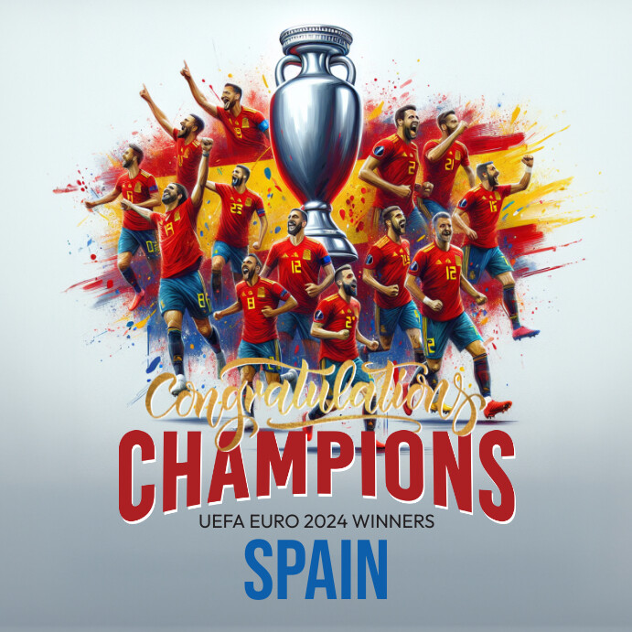 Copy of Congratulations Spain Instagram Post | PosterMyWall