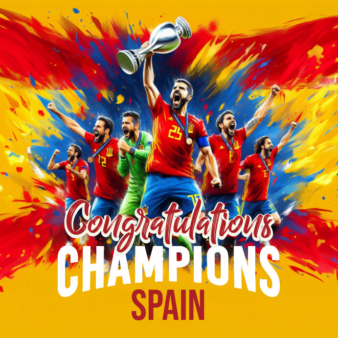 Congratulations Spain Instagram Post Template | PosterMyWall