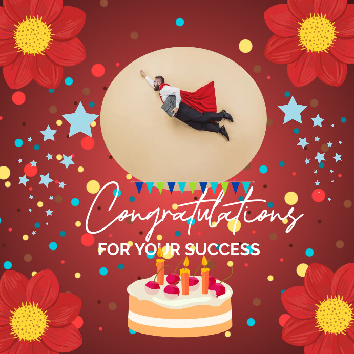 Plantilla de Congratulations success Instagram post | PosterMyWall